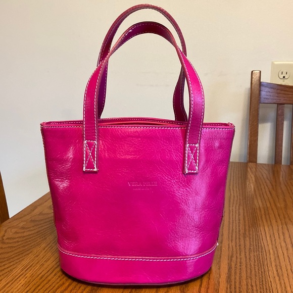 Vera Pelle | Bags | Hot Pink Vera Pelle Purse | Poshmark